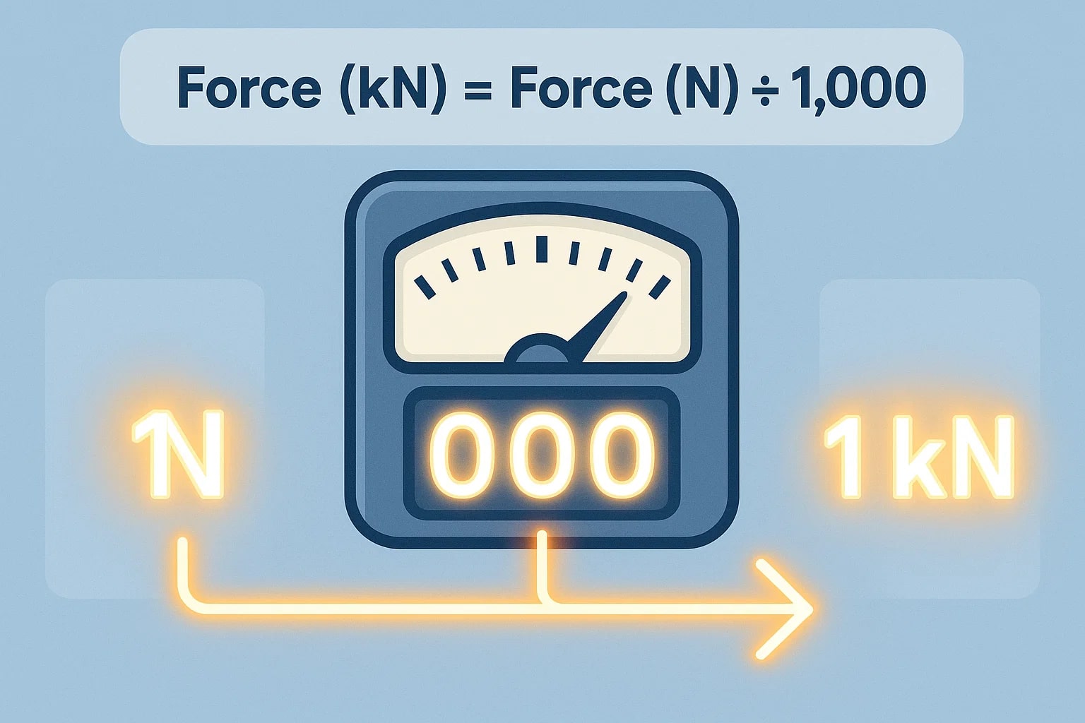 Newton to Kilonewton Converter